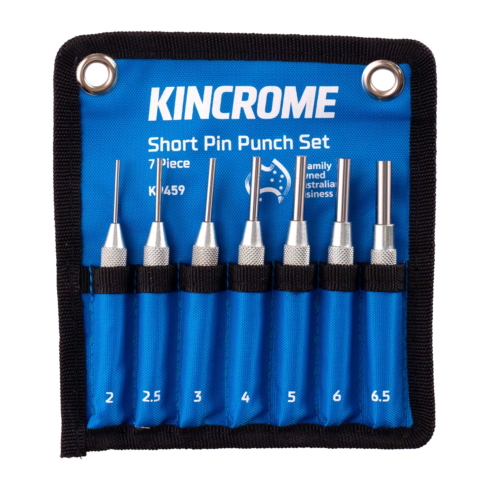 KINCROME PIN PUNCH SET SHORT 7 PCE – Kennedys Welding Supplies